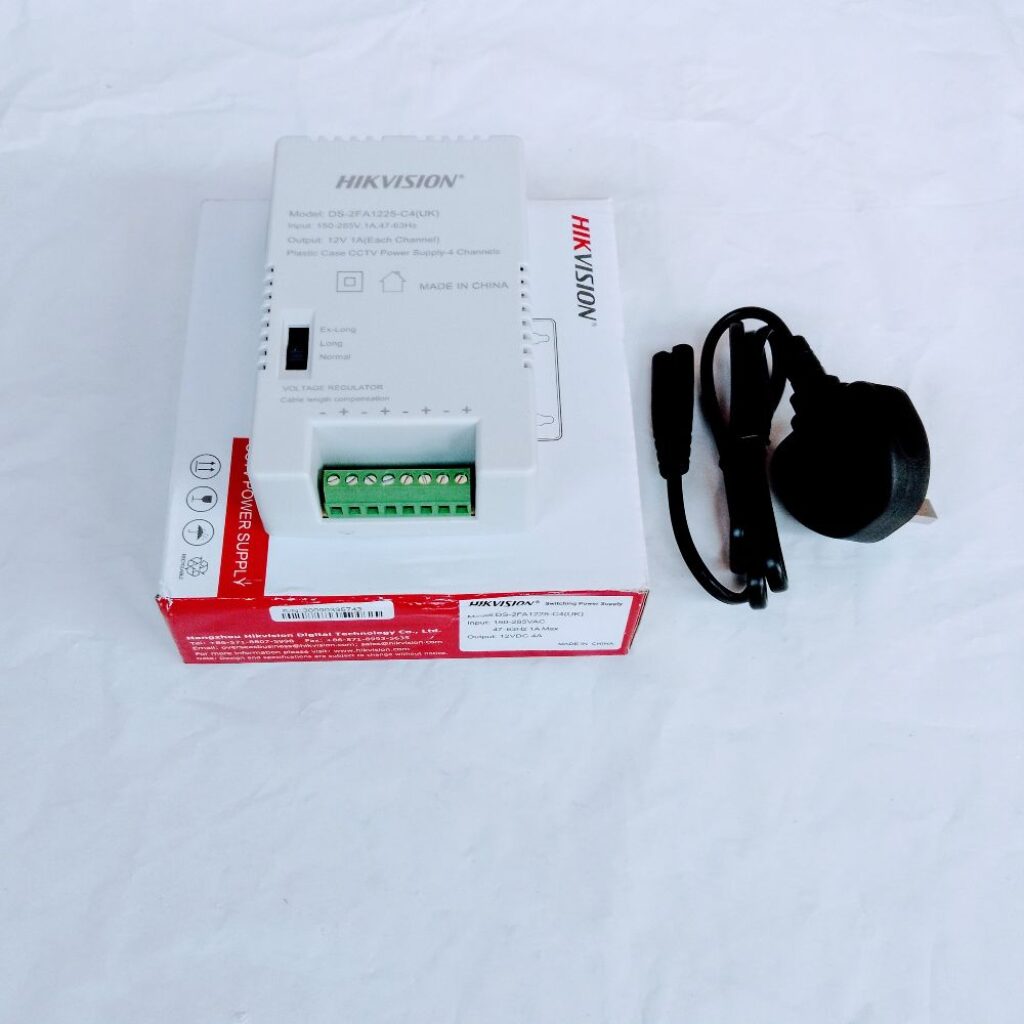 Hikvision 4way Power Supply Box With Power Cord - Stanificent Global ...