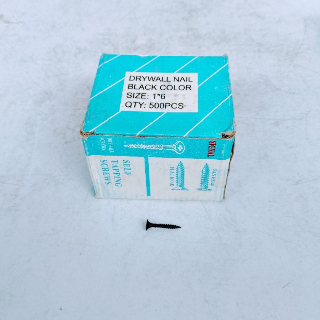 Packet of 1inch Black Screw - Stanificent Global Technologies Ltd