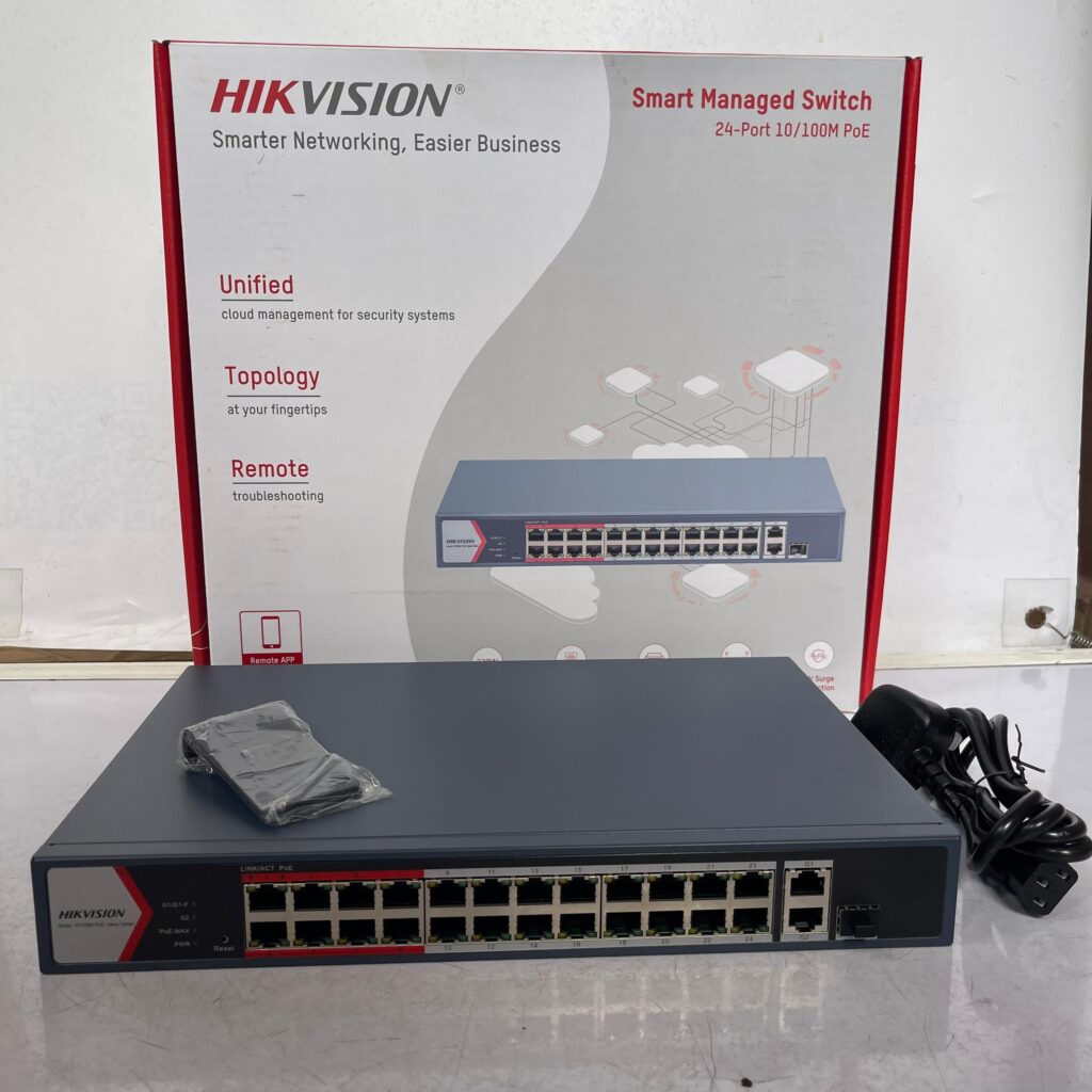 Hikvision 24Port POE Switch - Stanificent Global Technologies Ltd