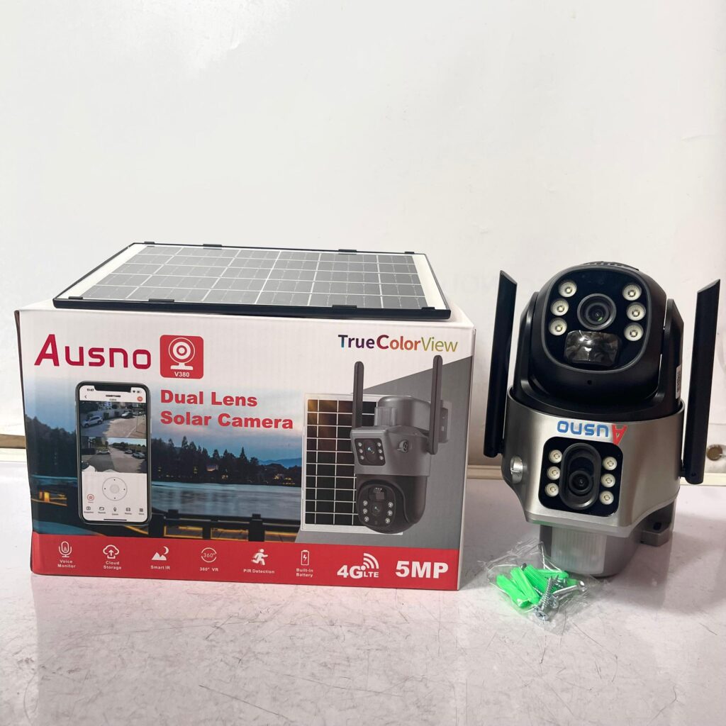 Ausno 5MP 4G Dual Lens Solar PTZ Camera (V380 App) Available on Promo! - Stanificent Global ...