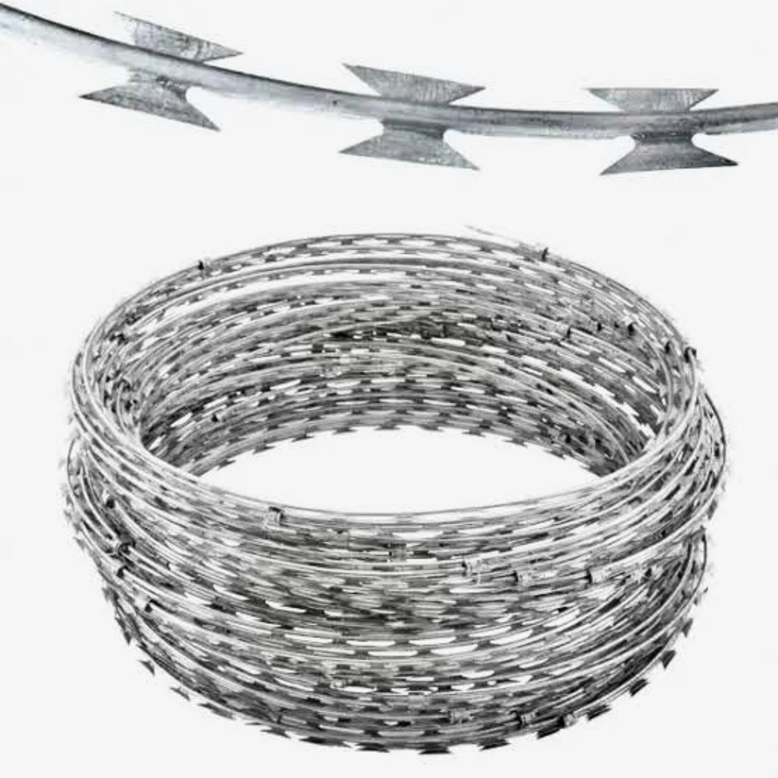 Epic Galvanized Razor Blade Barb Wire Bundle Available Anywhere In ...