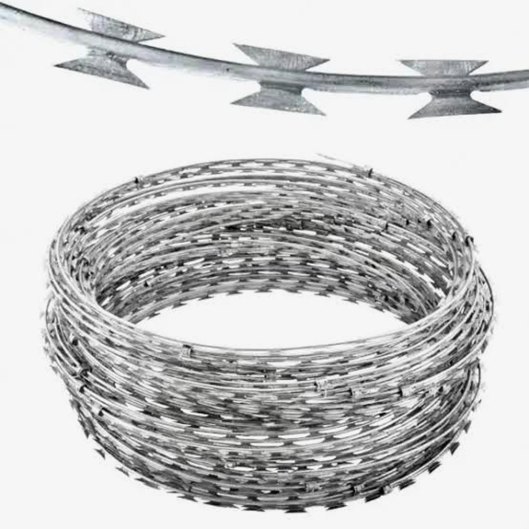 Epic Galvanized Razor Blade Barb Wire Bundle Available Anywhere In ...
