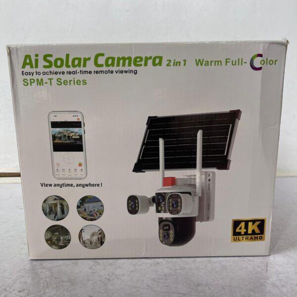 Skyvision 8MP 4K 4G Triple Lens Ai Solar PTZ Big Outdoor Camera With ...