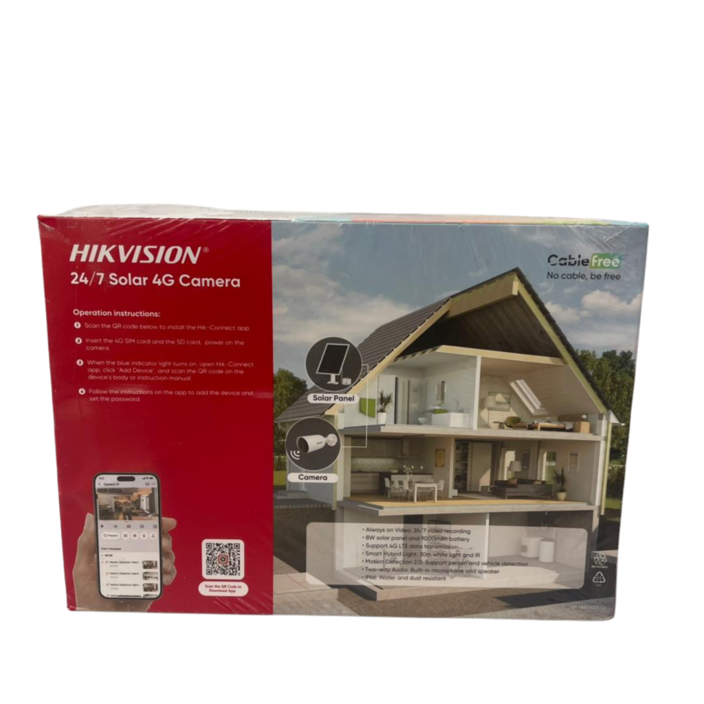 Hikvision 4MP 4G AOV Single Lens Bullet Solar Camera (Hik-Connect App ...