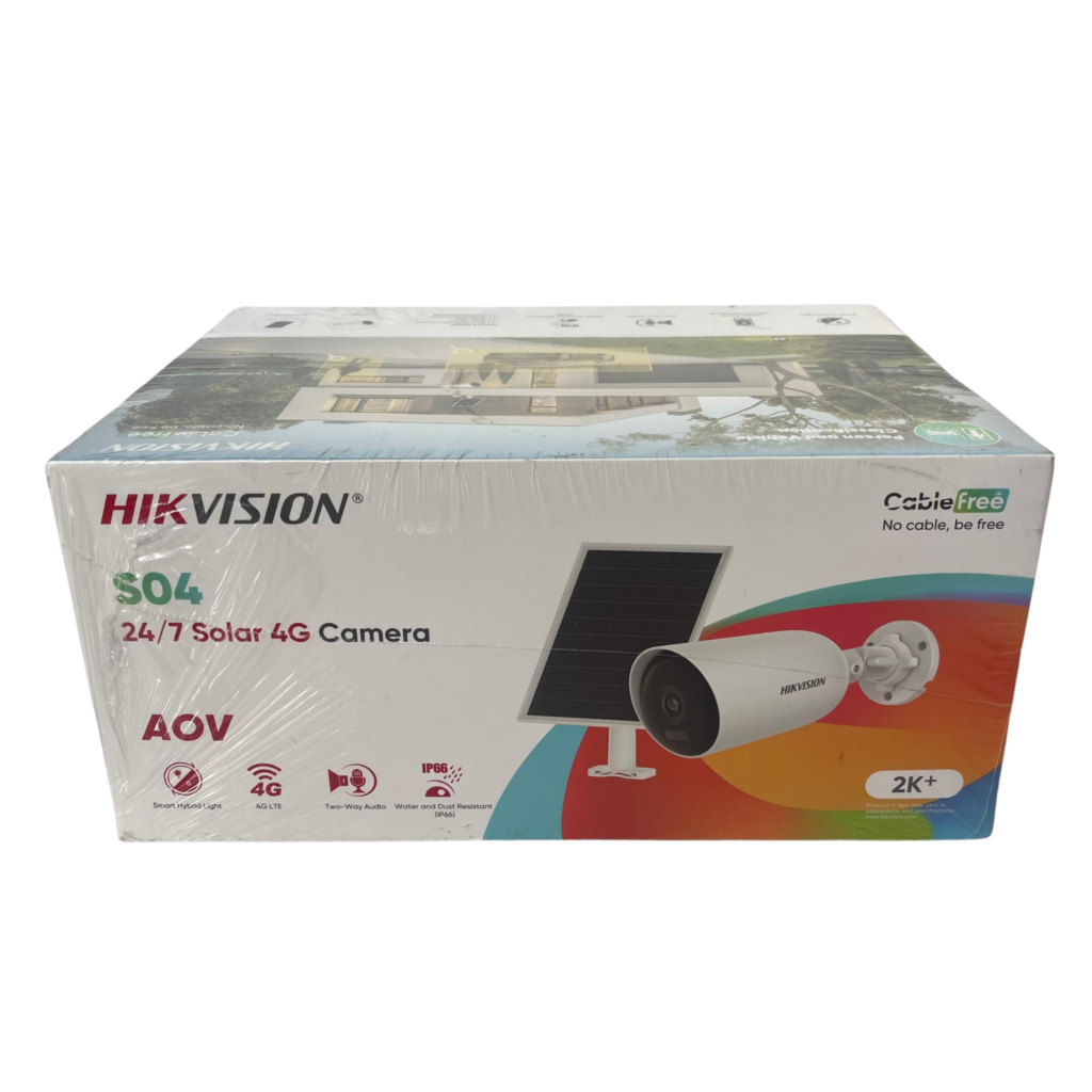 Hikvision 4MP 4G AOV Single Lens Bullet Solar Camera (Hik-Connect App ...