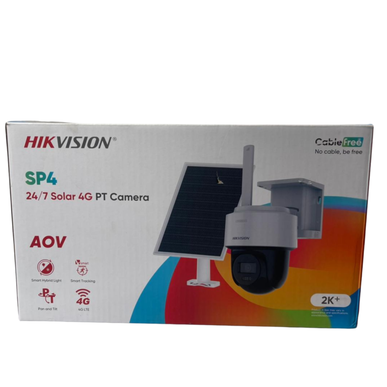 Hikvision 4MP 4G AOV Single Lens Mini Solar PT Camera (Hik-Connect App ...